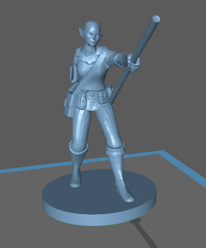 Adventurer: Female Half Elf Wizard one Arm | eBay Australia