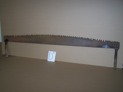Two Man 66'' Vintage Crosscut Saw Logging Cross Cut Wood Handles rustic ...