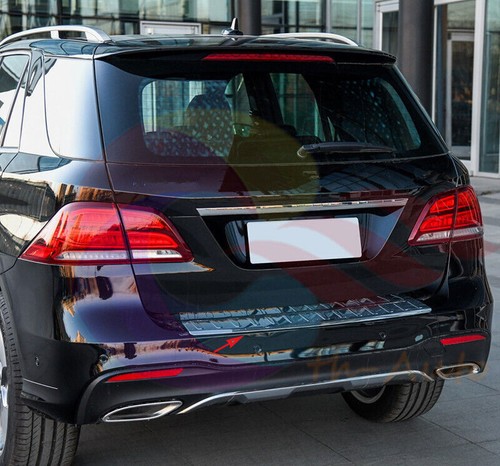 Chrome Rear Bumper Protector Guard Sill Plate Trim For Mercedes W166 ...