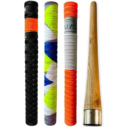 Texture Cricket Bat Rubber 3 Grips And 1 Wooden gripper Cone US | eBay