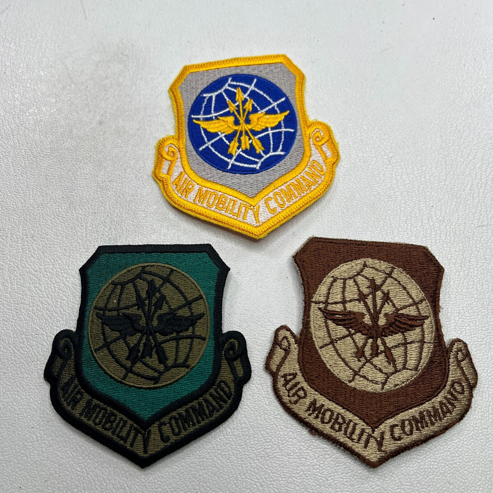 USAF US AIR FORCE AIR MOBILITY COMMAND LOT OF 3 PATCHES - (ALL ...