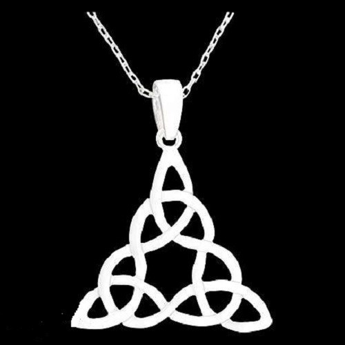 Pewter Triple Trinity Knot Pendant on 18" Chain | eBay