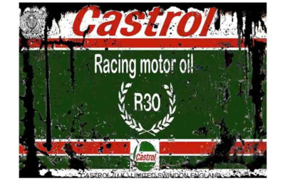 Retro Vintage Castrol R30 Metal Sign Oil Can (A4 Approx) 30x20cm | eBay UK