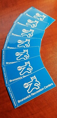 Vintage NOS Brunswick Recreation Centers BRC Bowler decal sticker | eBay