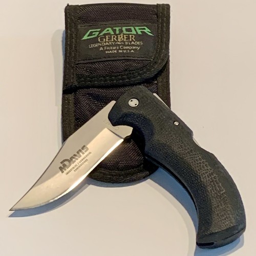 Gerber 650 Gator Lockback Folding Pocket Knife Gator Grip handle ...