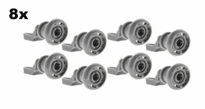 8X Beko & Flavel Dishwasher Upper Top Basket Wheel Runner & 1885800500 ...