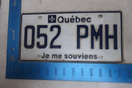 Quebec Canada License Plate Tag PQ O52 PMH | eBay