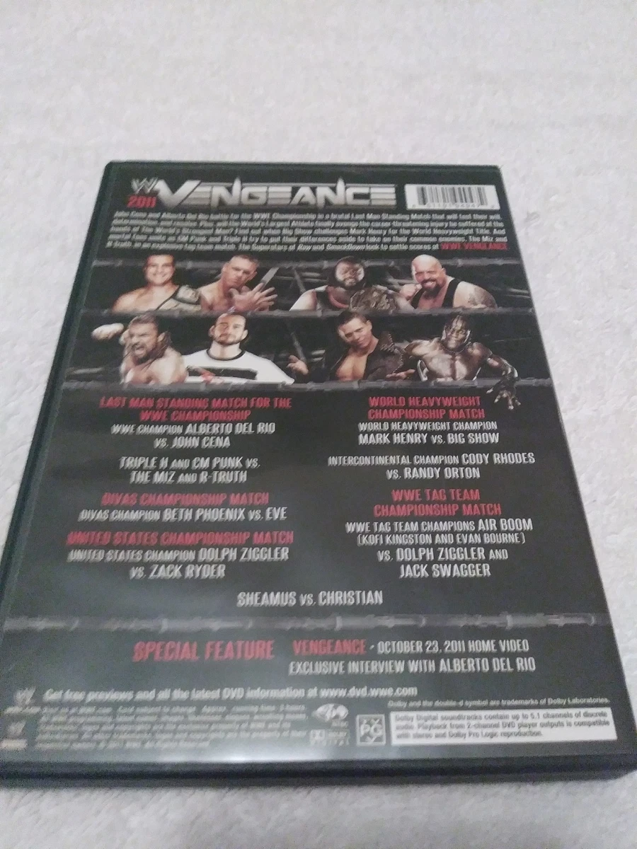 Wwe Vengeance 2011 Dvd