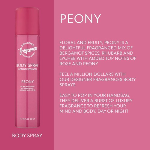 Portable 6 Pack Women's Body Sprays - Instant Freshness, Long-lasting ...