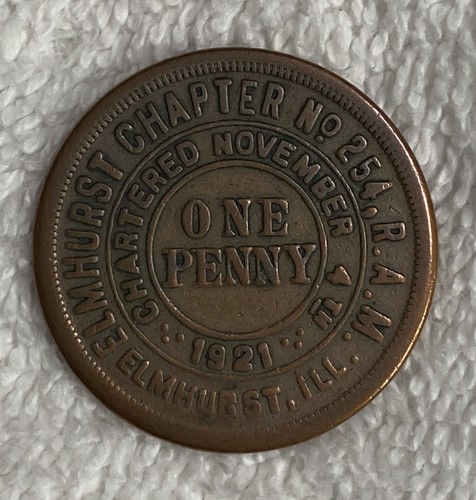 Elmurst Illinois Chapter 254 Royal Arch Mason Coin | eBay