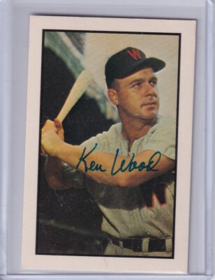 1983 CCC #109 KEN WOOD HAND SIGNED AUTOGRAPH WASHINGTON SENATORS 5063 ...
