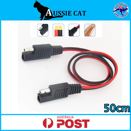 Genuine SAE Bullet Connector 2 Pin Plug Male to Male Extention Cable ...