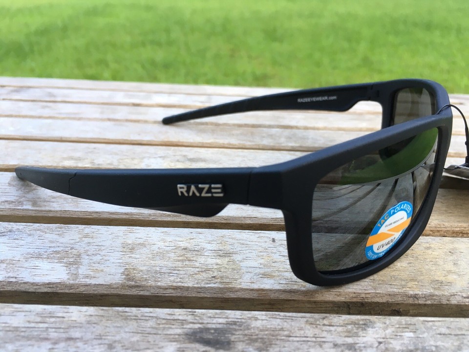 RAZE Eyewear Sunglasses Fox HDP flat black fishing polarized smoke | eBay
