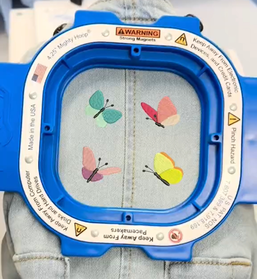 5.5" Mighty Hoop Magnetic Hoops For BAI Commercial Embroidery Machines ...