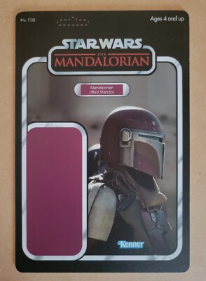 Star Wars Custom Cardback Mandalorian (Red Mando) | eBay