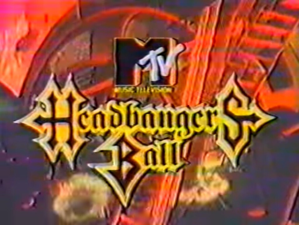 MTV Music Television Headbangers Ball Red Glowing Skull Cossbones Men's ...