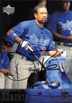 Dave Roberts autographed Baseball Card Los Angeles Dodgers 2003 Upper ...