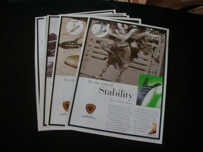 Vintage lot of 5 Ariat boots magazine print ads 1995-1997 cowboy boot ...