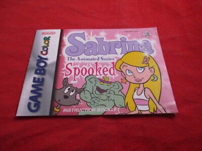 Sabrina the Animated Series Spooked Game Boy Color Instruction Manual ...