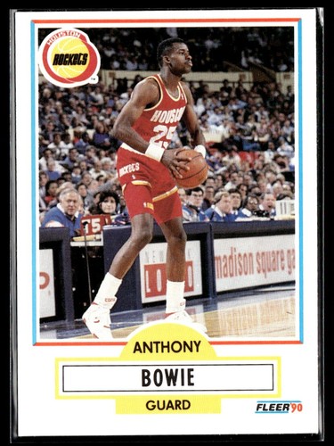 1990-91 Fleer Anthony Bowie RC Houston Rockets #69 | eBay