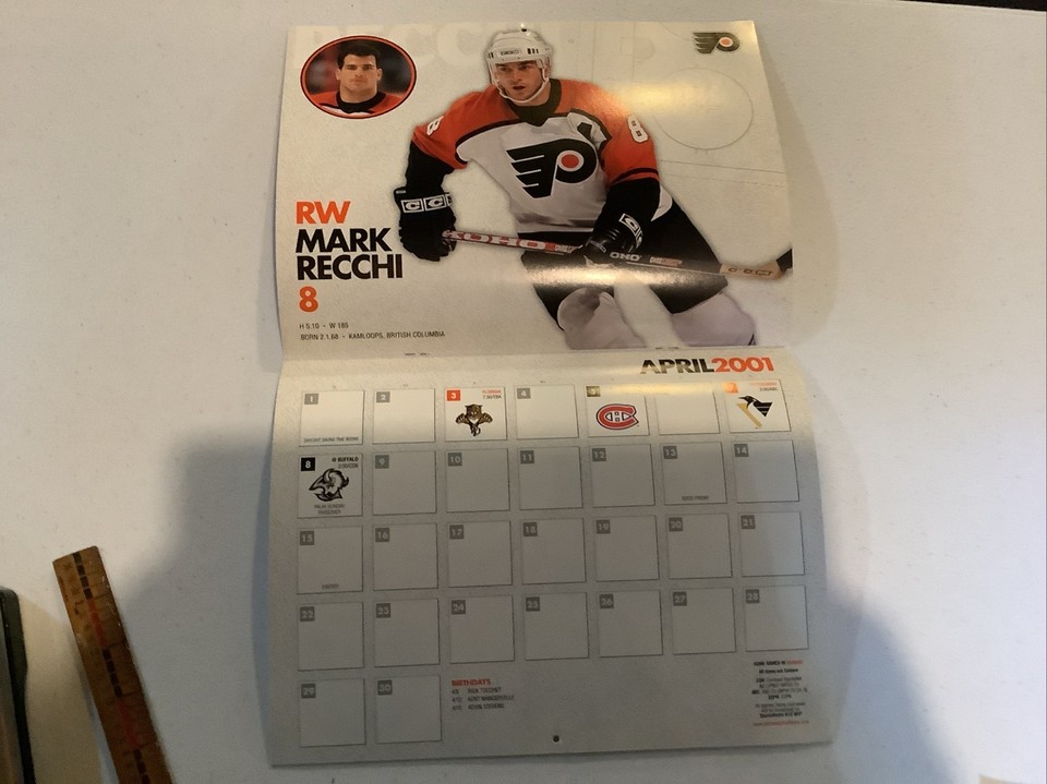 Philadelphia Flyers 2000–2001 calendar | eBay