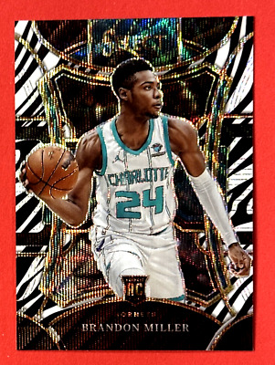 2023-24 PANINI SELECT BRANDON MILLER ROOKIE CARD RC ZEBRA PRIZM ...
