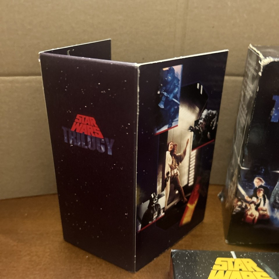 Star Wars Trilogy (VHS, 1990, CBS / Fox, Box Set) Return Of The Jedi Is ...