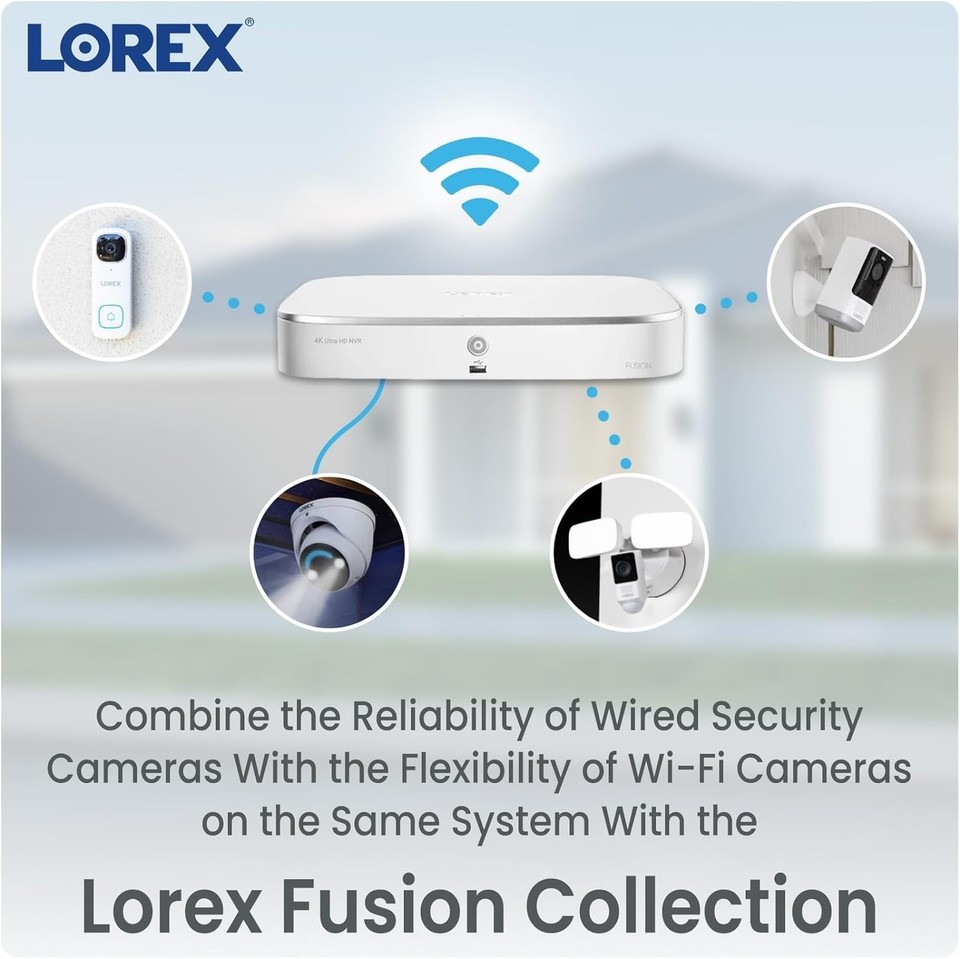Lorex 4K 8MP IP Metal Dome PoE Wired Security Camera Audio, Camera Only ...