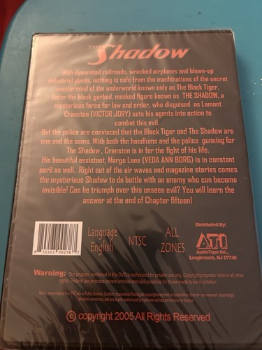 THE SHADOW-DVD -Starring Victor Jory. 15 Chapters. Over 4 Hours | eBay