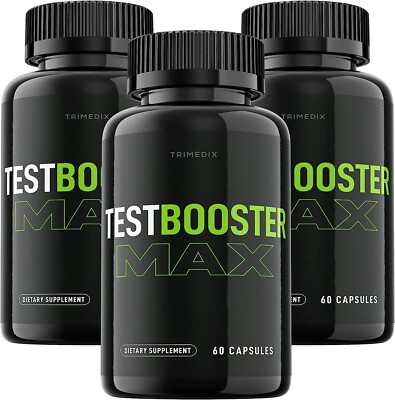 3 PACKS Test Booster Max Pills for Men Muscle Growth Strength ...