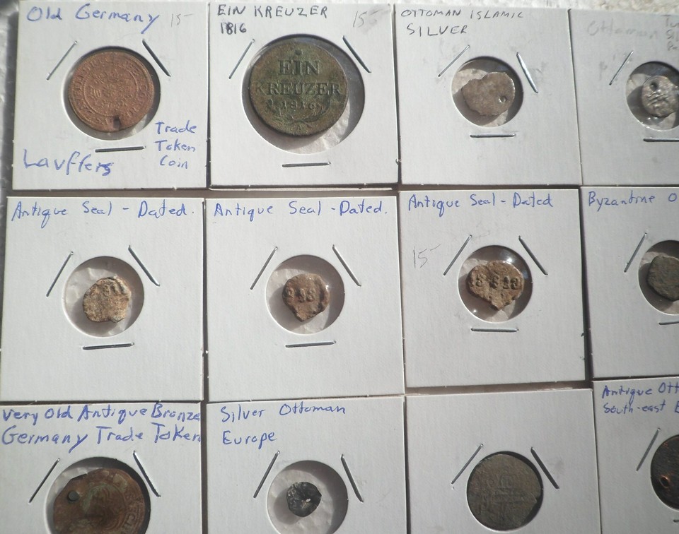 53 ANCIENT COINS. 1500'S-1800'S. BYZANTINE, OTTOMAN, AND EUROPEAN TRADE ...