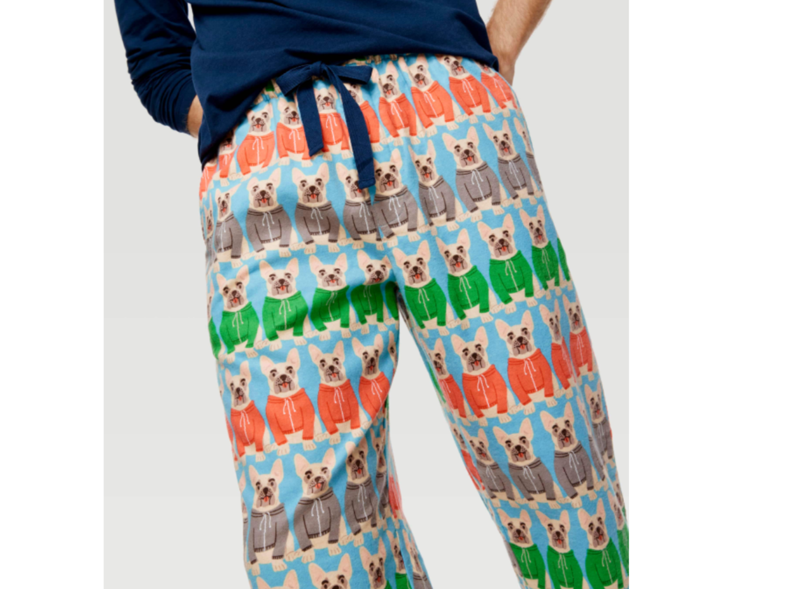 Peter Alexander Men’s Frenchie Flannelette PJ Pants + Navy PJ Top - XS ...