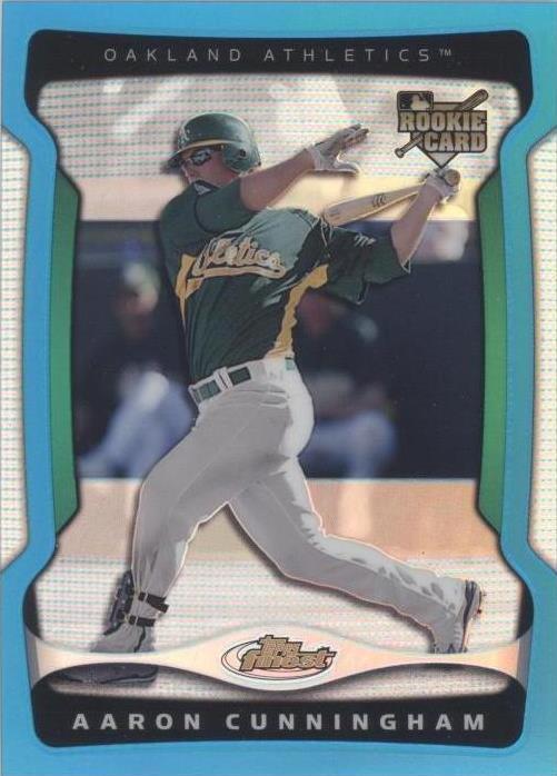 2009 Topps Finest - Aaron Cunningham #127 Blue Refractor /399 for sale ...