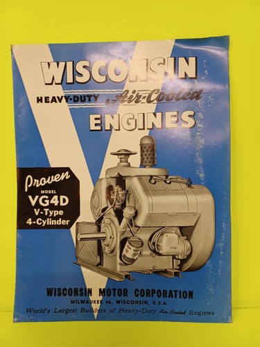 Wisconsin Heavy-Duty Air-Cooled Engines Brochure VG4D v-type 4-cylinder ...