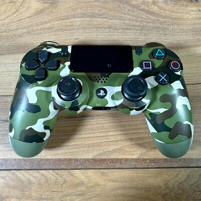 Sony DualShock 4 Gaming Controller Camouflage Green Ergonomic Wireless ...