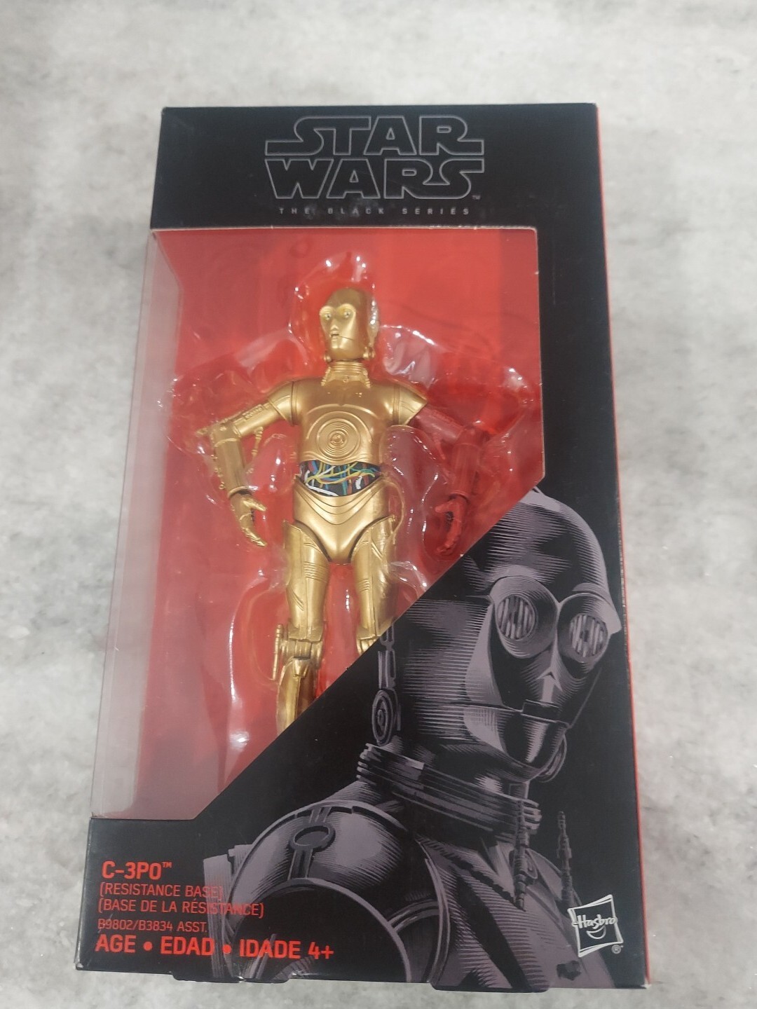 Star Wars C3p0 Resistance Base The Black Series #29 6 Inch B9802 Red ...