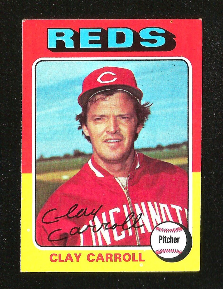 1975 Topps SET BREAK #345 CLAY CARROLL CINCINNATI REDS (SB1) | eBay