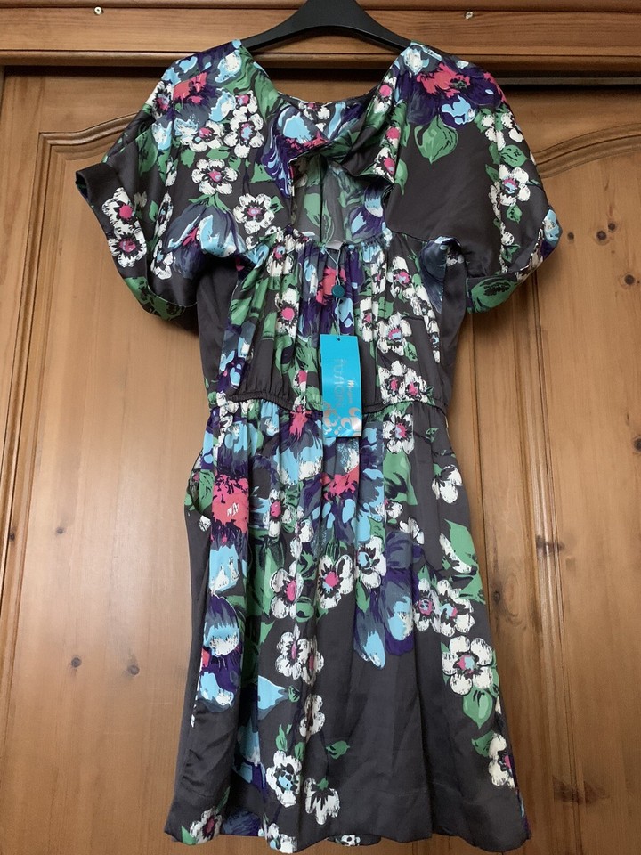 MONSOON FUSION POLYESTER FLOWER MINI DRESS SIZE 8 | eBay UK