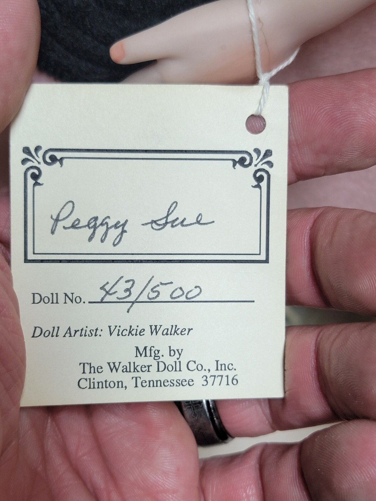 The Walker Doll Company *Fine Porcelain* PEGGY SUE artist Vickie Walker ...