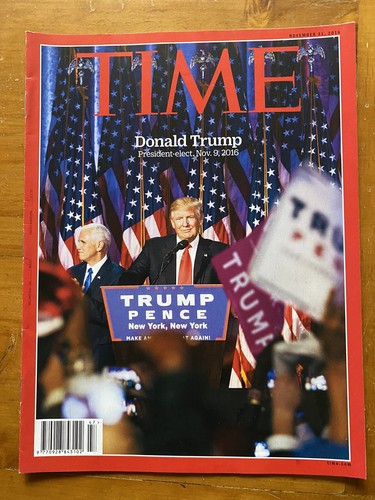 TIME Magazine 2016 Donald Trump President-elect Pence MAGA November 9 ...