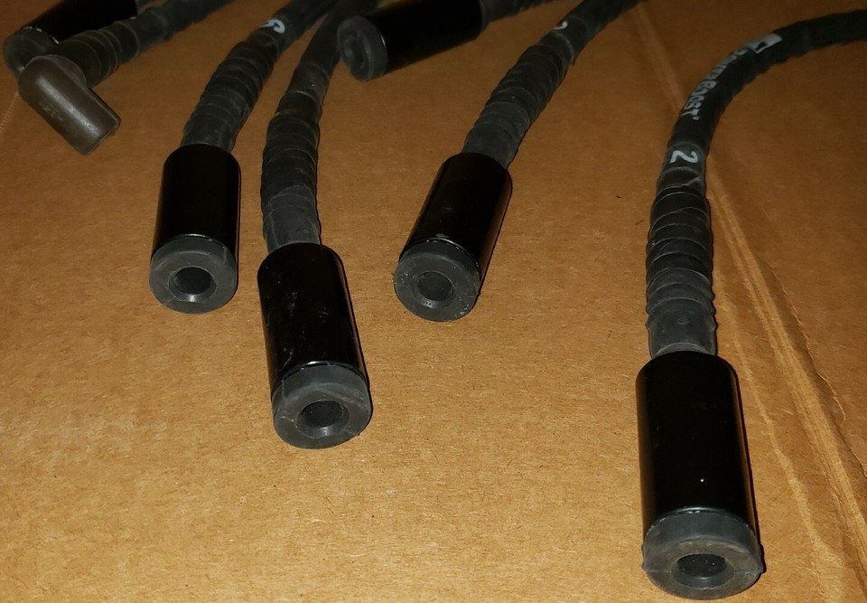 CHAMPION POWER BOOST 8.5MM PLUG WIRES, WIRE SLEEVES,NASCAR ENGINES ...