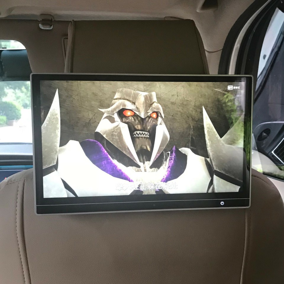 Android Wifi Car TV Screen Headrest Monitor hidden Wire Inside The Seat ...
