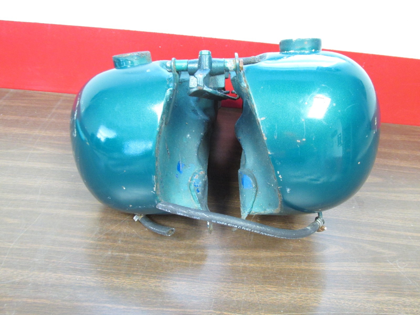 VINTAGE HARLEY DAVIDSON CHOPPER BOBBER SPLIT GAS FUEL TANK WITH ...