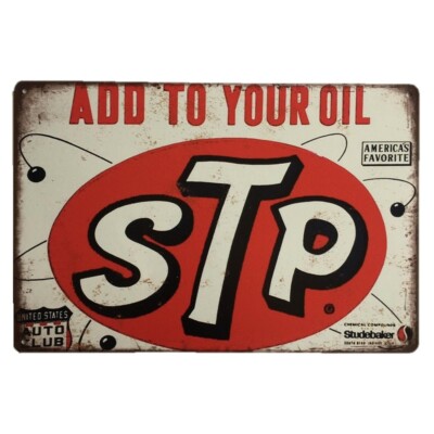 STP Oil Tin Sign for Shed Garage or Man Cave 30cm x 20cm | eBay Australia