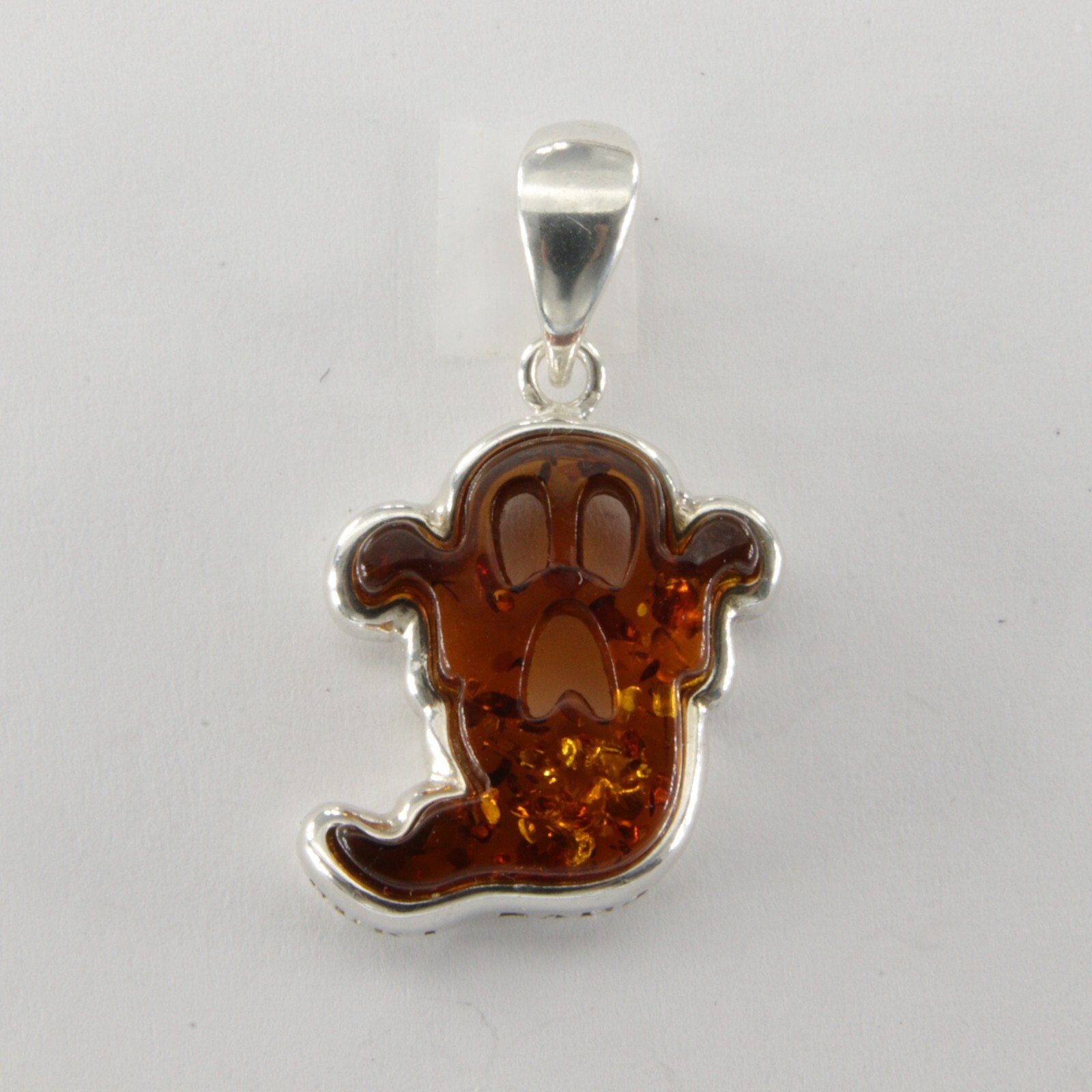 Cognac / Brown BALTIC AMBER Banshee Halloween Pendant 925 STERLING ...