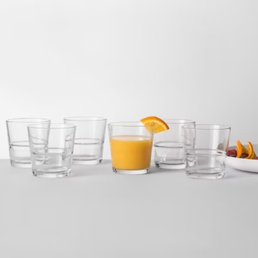 Glass Stackable Tumblers Set of 6 - Threshold™ | eBay