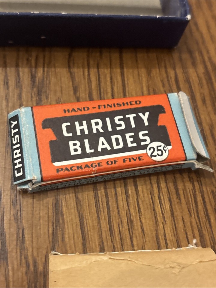 Vintage CHRISTY Safety Razor With Boxes Lot Of 3 Used Condition *READ ...