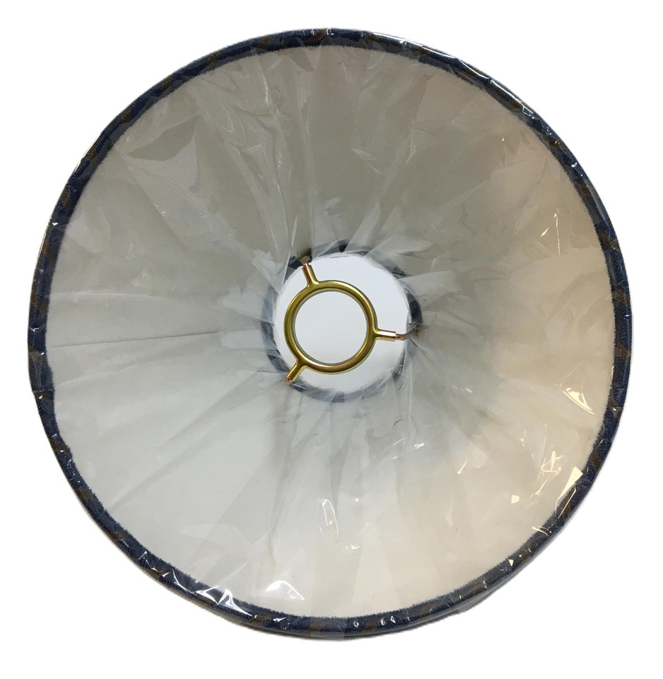 Small Navy Blue Galaxy Lamp Shade With Faux Denim Trim NOS | eBay