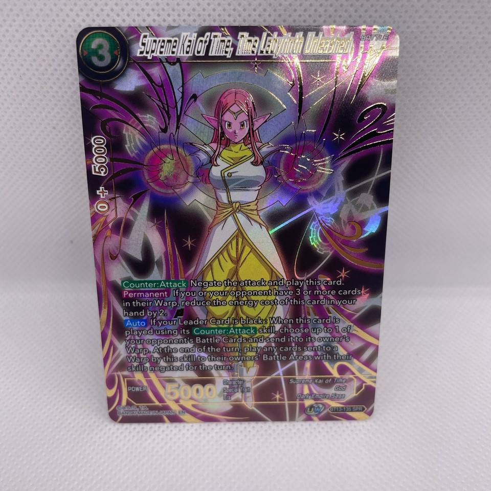 Dragon Ball Super Supreme Kai of Time, Time Labyrinth Unleashed BT13-135 SPR | eBay