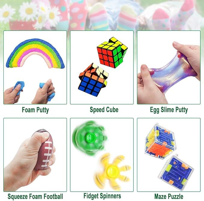 Scientoy Fidget Toy Set, 35 Pcs Sensory Toy for ADD, OCD, - Scratch ...